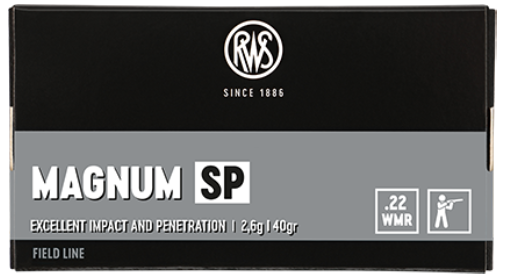 Malokalibarki metak RWS Cal.22WMR 2,6g/40gr