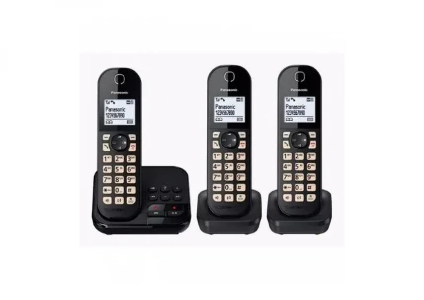 Bežicni telefon Panasonic KX-TGC463GB sa tri slušalice i sekretaricom