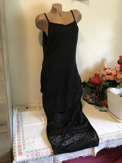 Harmony crna duga haljina sa srebrom L