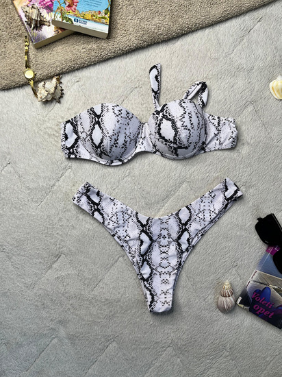 Shein balkonet/brazilke dvodelni kupaći, M, NOVO