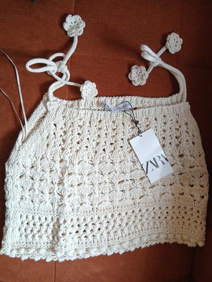 Nov Zara crop top 100%pamuk