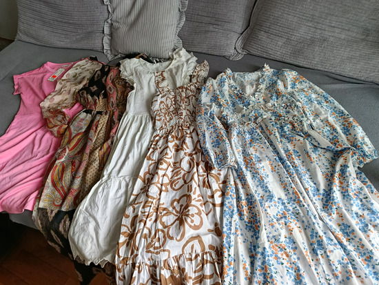 Lot letnjih haljina, S vel., kao novo i novo, 7kom