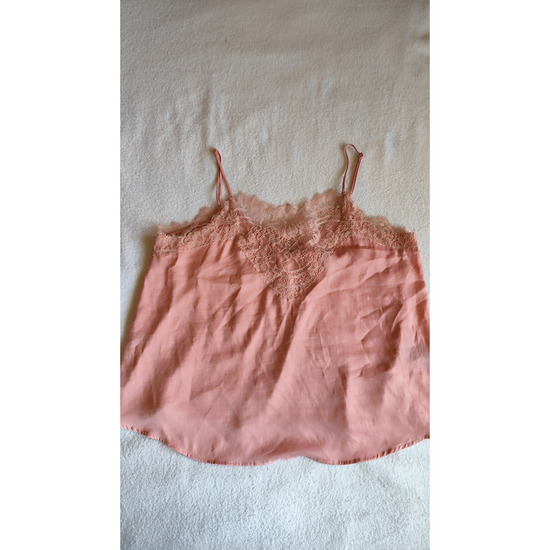 H&M Roze čipkana satenajica M