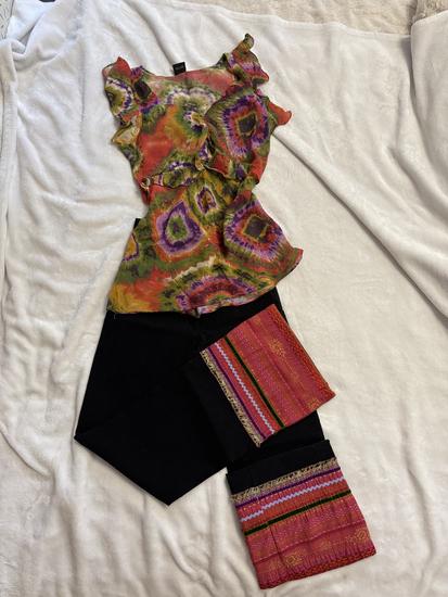 Komplet boho pantalone i majica
