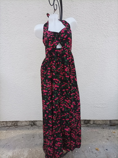 Pin Up Duga Haljina na Trešnje M