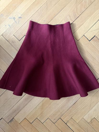 Zara bordo suknja