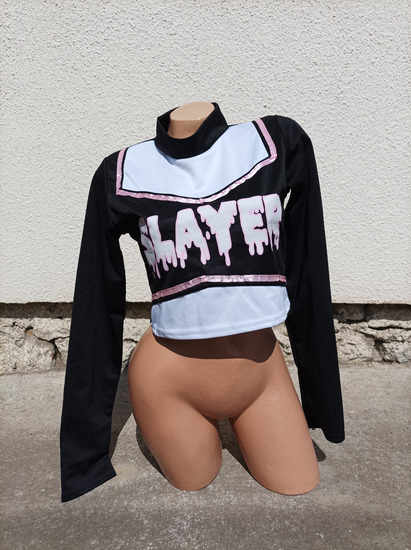 Slayer Crop Top Goth Bluza M