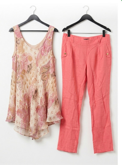 Lanene pantalone i tunika ,L