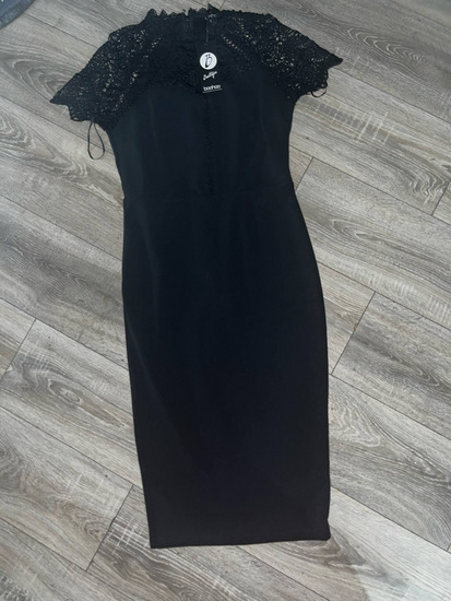 Bohoo crna mala elegantna haljina