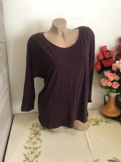 H&M bordocrni tanak dzemper M