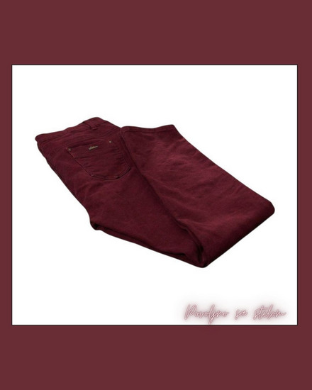 5.5.3. Atraktivne bordo pantalone L Miss Cherry