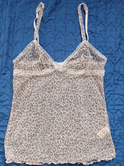 Oysho leopard roze providna majica za spavanje, L