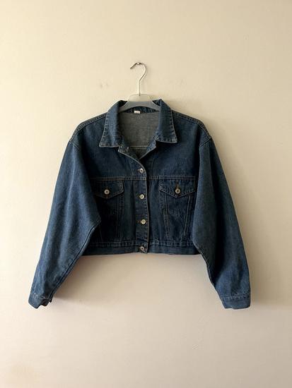 Oversized kratka jakna retro izgleda, S-M