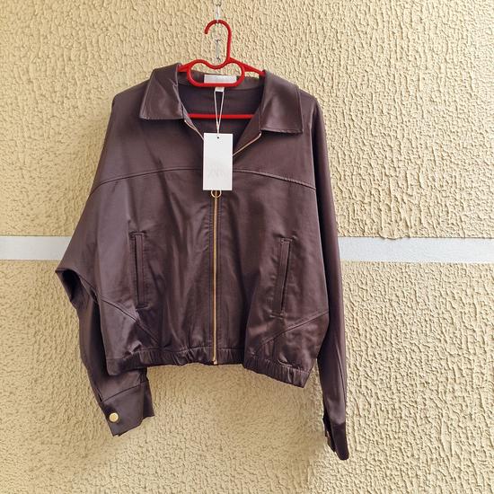 Satenska bomber jakna Zara S oversaze Novo