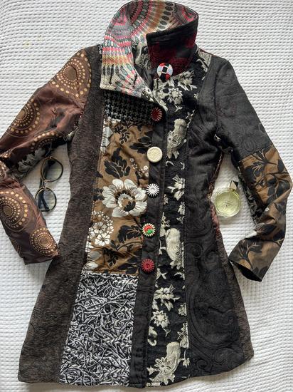DESIGUAL ORIGINAL sareni vuneni kaput M