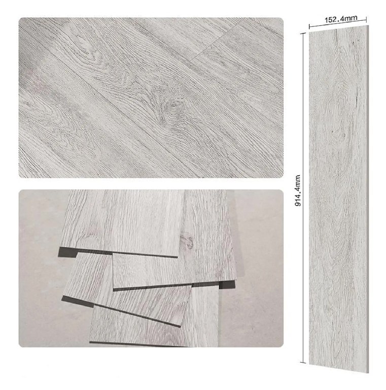 Vinilis LVT samolepljivi PVC pod 1m2, Oak Light grey