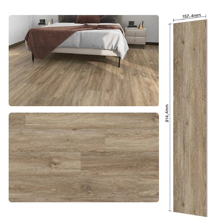 Vinilis LVT samolepljivi PVC pod 1m2, Oak Desert rustic