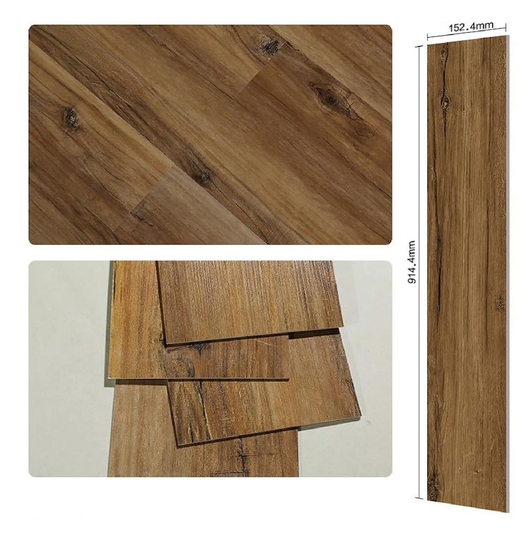 Vinilis LVT samolepljivi PVC pod 1m2, Oak Amber dark