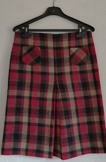 Vintage karirana suknja (M/L)