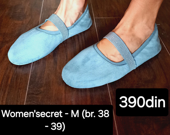 Women'secret kućne baletanke plave M - 38/39