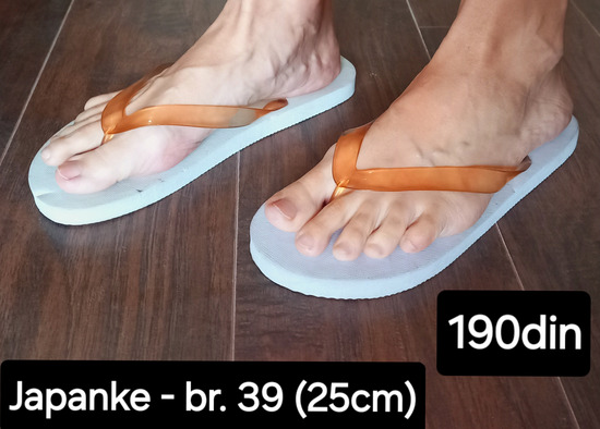 Ženske japanke bele br. 39