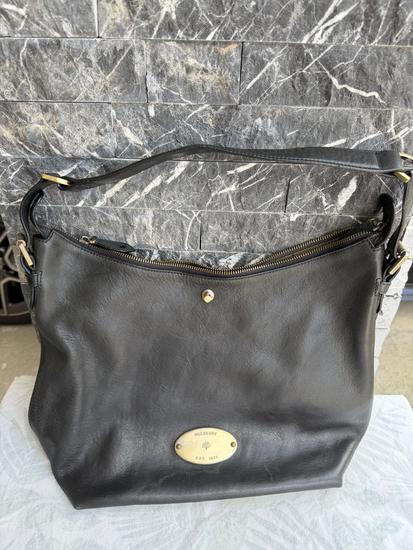 MULBERRY Kozna crna torba tasna ORIGINAL