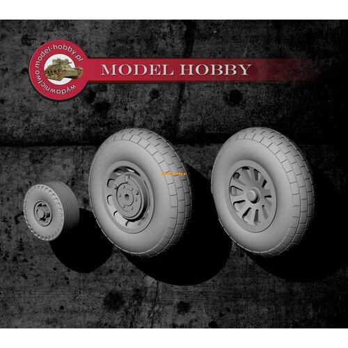 NEW! Model Hobby 0046-KOL3 North American P-51 Mustang - Resin Wheels