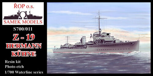 Ropos Models S700-011 German Destroyer Z-19 - Hermann Kuhne (1940)