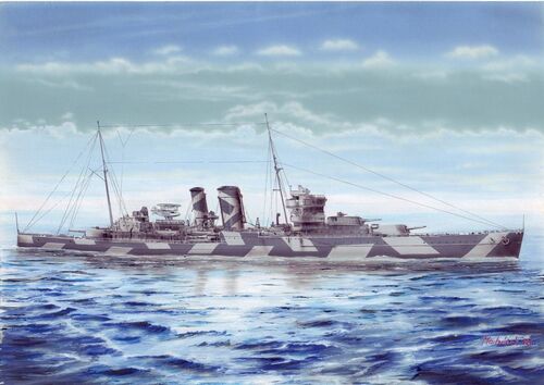 Ropos Models S700-013 British Heavy Cruiser HMS York (1941)