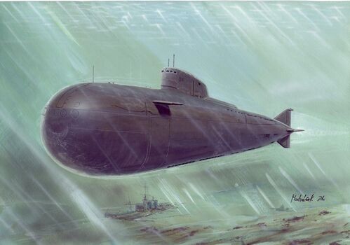 Ropos Models S700-050 Russian Submarine K-141 Kursk