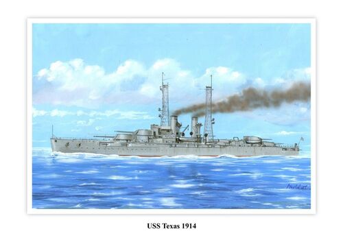 Ropos Models S700-070 Battleship USS Texas (BB-35 / 1914)
