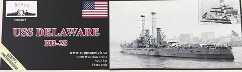 Ropos Models S700-073 Battleship USS Delaware (BB-28 / 1914)