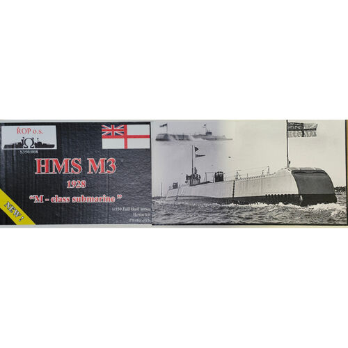 NEW! Ropos Models S350-008 British M-Class Submarine HMS M3 (1928)