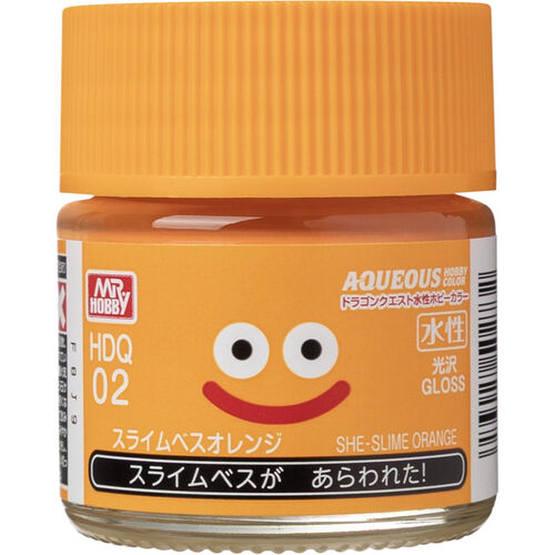 NEW! Mr.Hobby HDQ-02 HDQ02 Aqueous Hobby Color Dragon Quest - She-Slime Orange Gloss