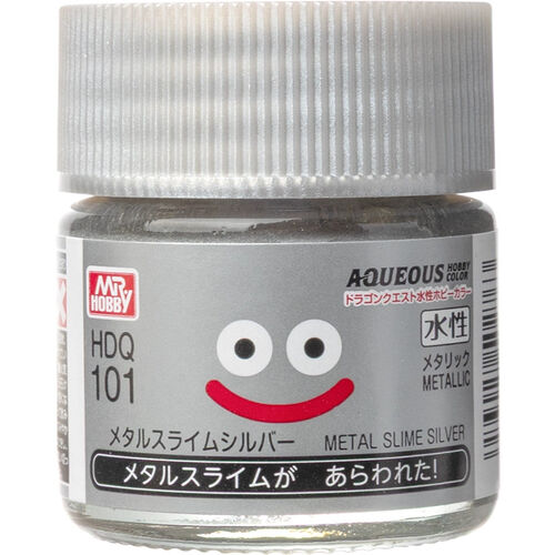 NEW! Mr.Hobby HDQ-101 HDQ101 Aqueous Hobby Color Dragon Quest - Metal Slime Silver Metallic