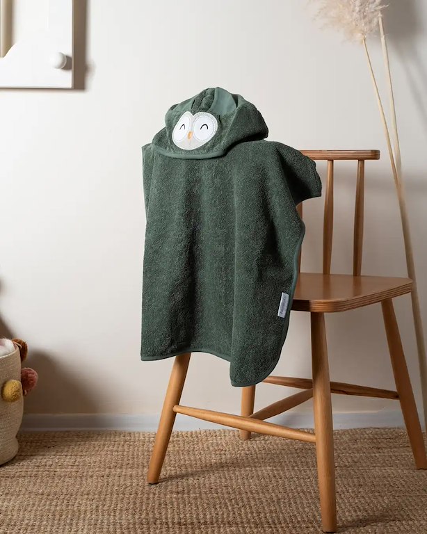 Pončo peškir za decu​ – Little Green Owl
