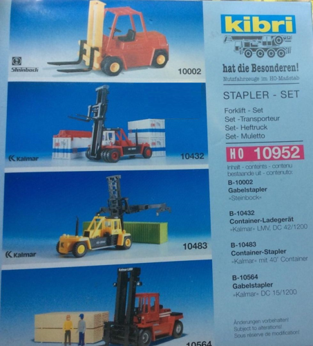NEW! Kibri 10952 Set of 4 Steibach and Kalmar Stackers