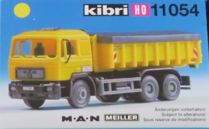 NEW! Kibri 11054 MAN 3-axle with waste Container with tarpaulin