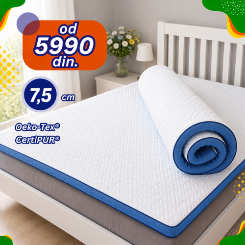 Dreamory MultiZone 7 naddušek 7,5 cm