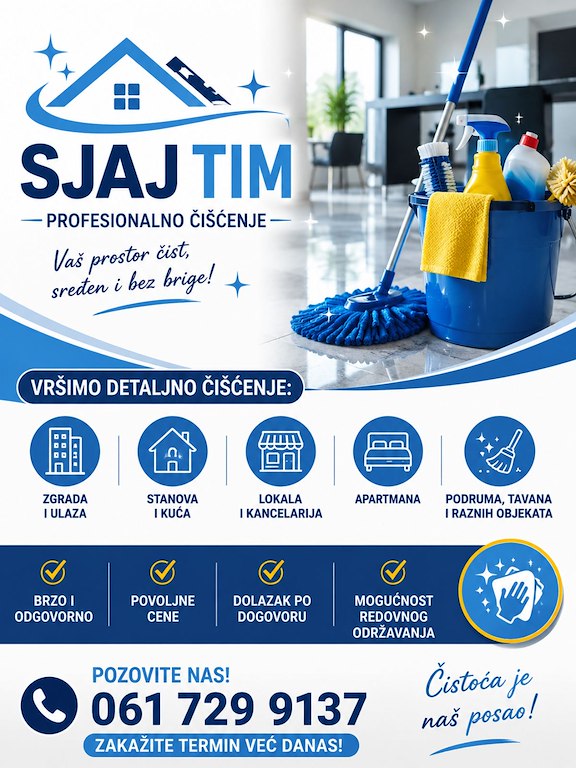 Vršimo kvalitetno čišćenje i redovno održavanje