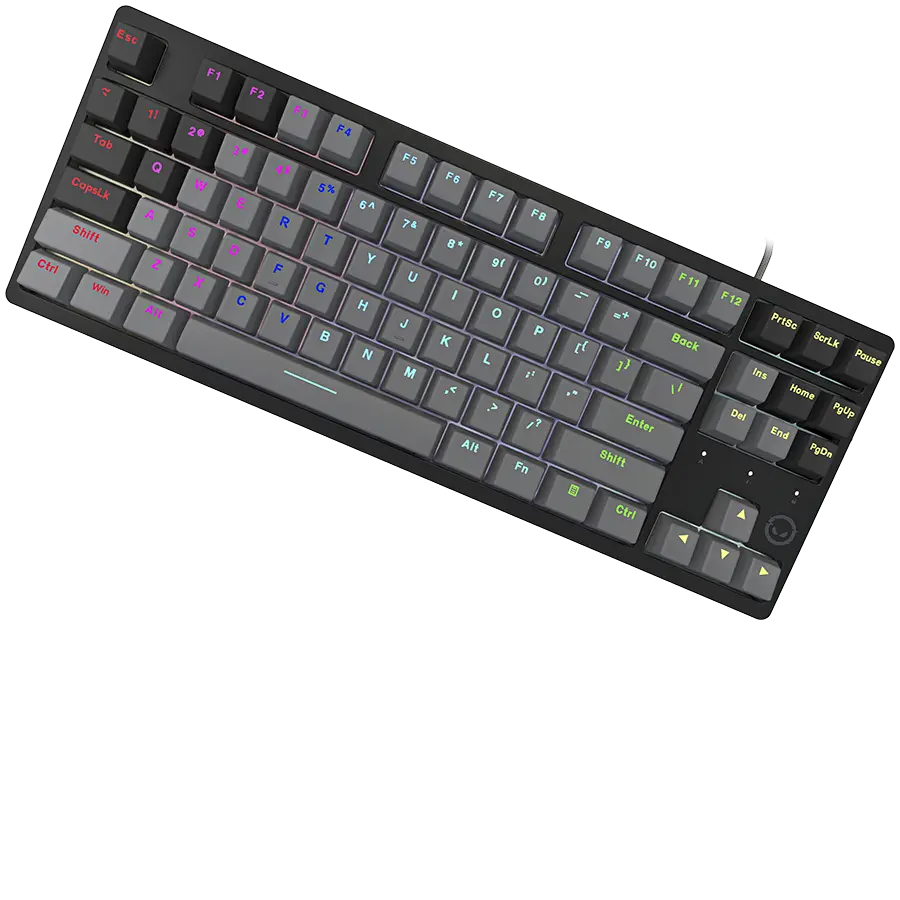 Lorgar tastatura Azar 514TKL, žičana, RGB, mehanička, geјmerska, crna, EN raspored