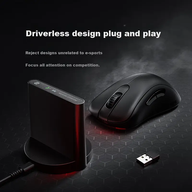 ZOWIE Bežični gaming miš EC2-DW, 5000 DPI, Crni