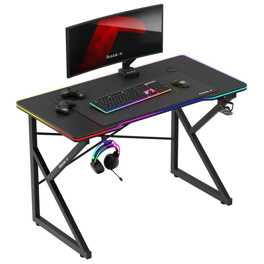 Huzaro Hero 1.7 RGB Crni Gaming sto