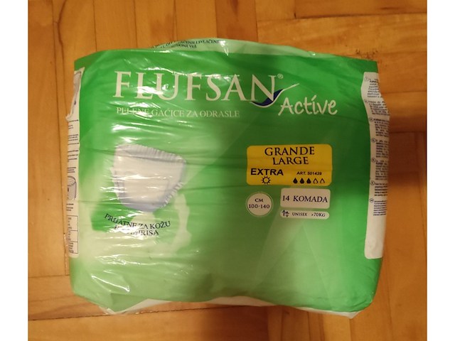 Flufsan pelene za odrasle, NOVO