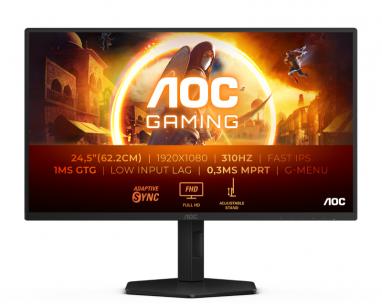 AOC 24.5 inča 25G4SXU FHD 1920x1080 Fast IPS 310 Hz G-Sync gaming monitor
