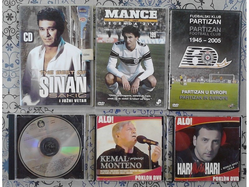 2 audio CD-a, i 4 DVD-a