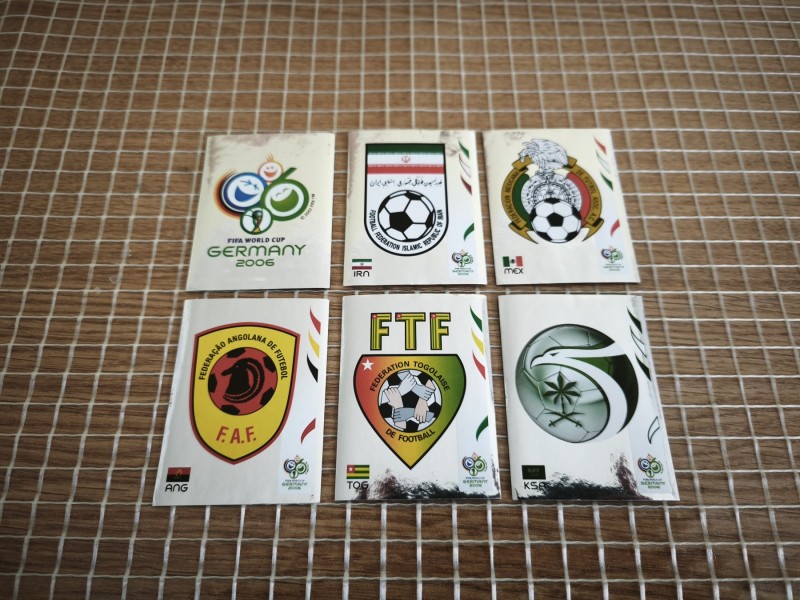 Germany 2006 Panini - 6 Razlicitih grbova