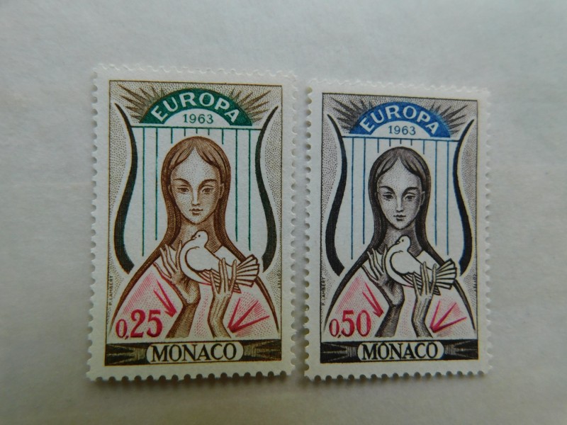 MONAKO EUROPA 1963 KOMPLET ČISTA SERIJA