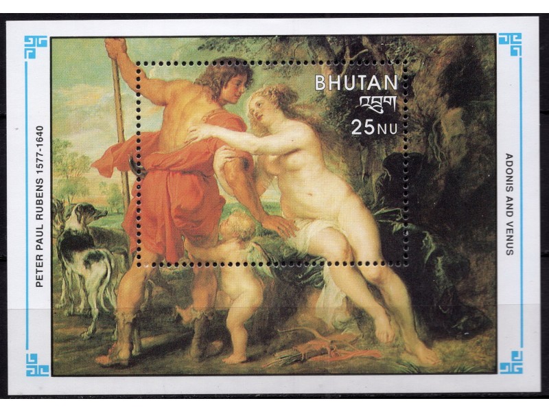 Bhutan 1991. Blok br. 313, Rubens, Umetnost