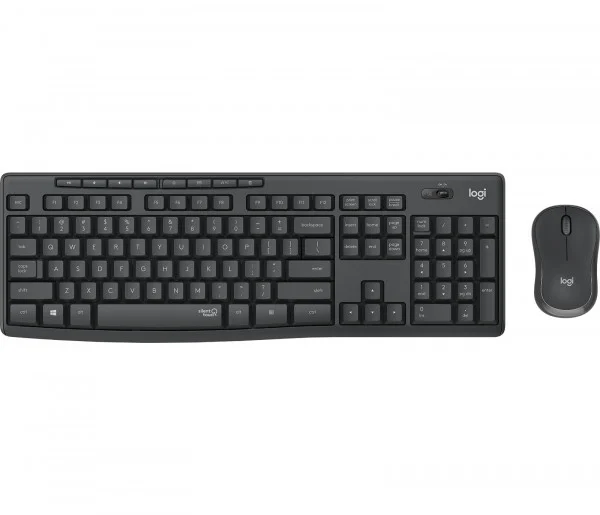LOGITECH Bezicna tastatura i mis desktop set QWERTY US Silent MK295 920-009800